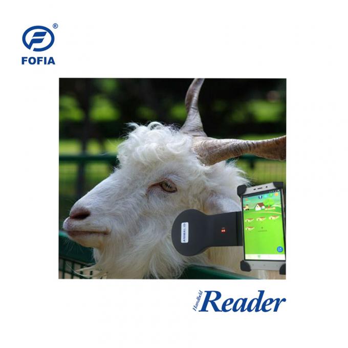 Animal Handheld RFID Reader For ID Ear Tag Reading With USB And Bluetooth