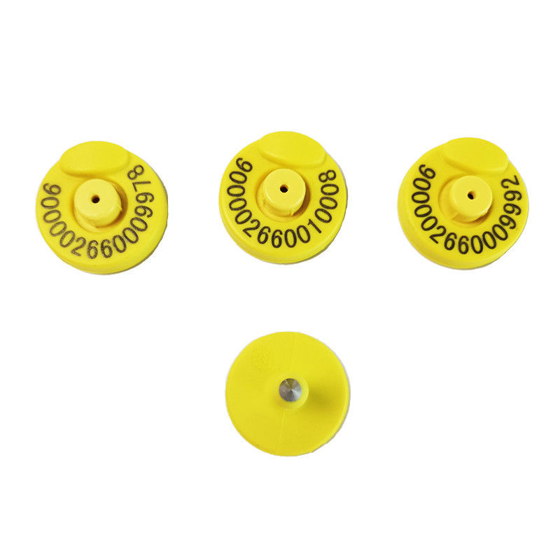350N Tension Yellow Cattle Ear Tags for Livestock Identification
