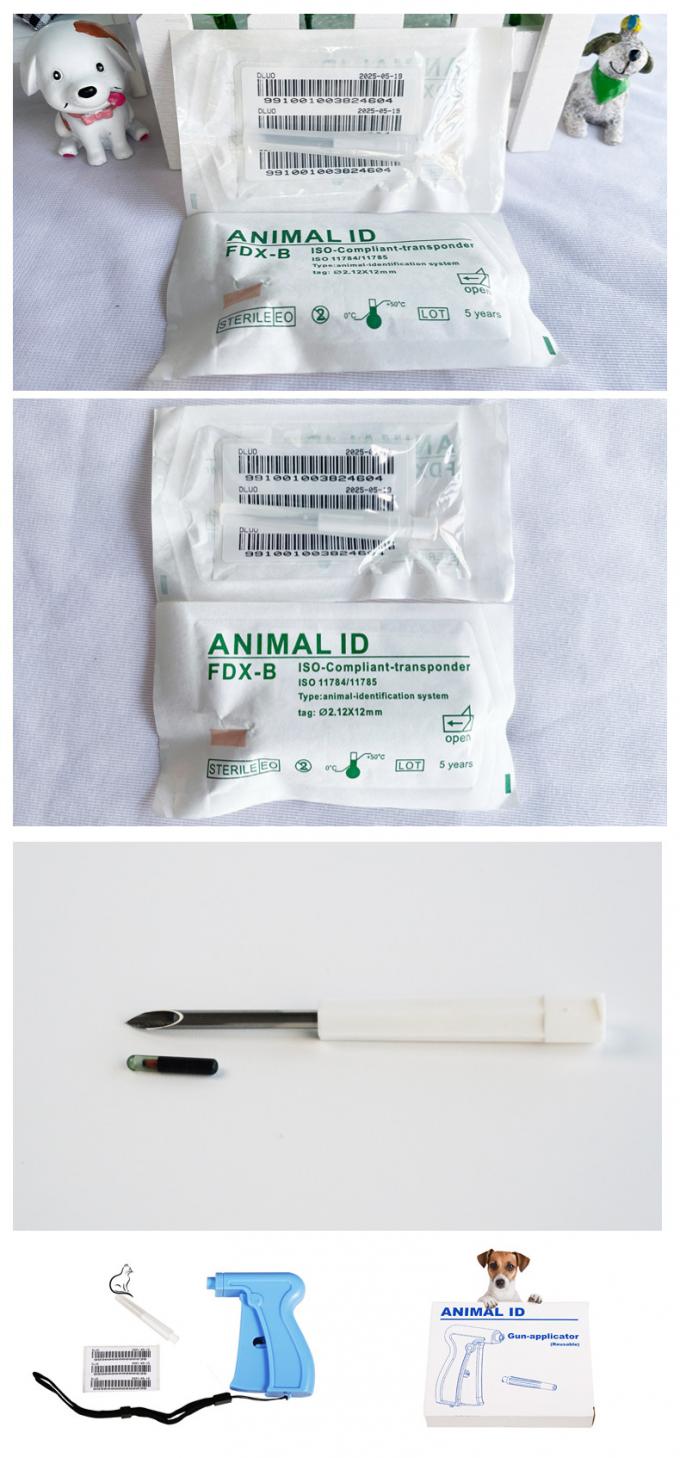 Pet / Experimental Animals Monitoring Chip , 2.12 * 12mm Injectable ...