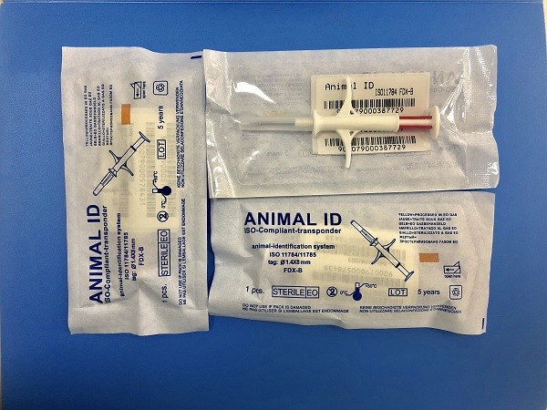 1.4mm * 8mm LF Microchip Electronic Tag Pet ID Management With 10 Years ...